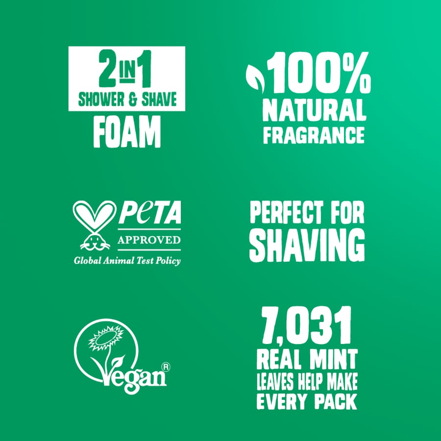 Mint & Tea Tree 2 in 1 Shower and Shave Foam - Original Source